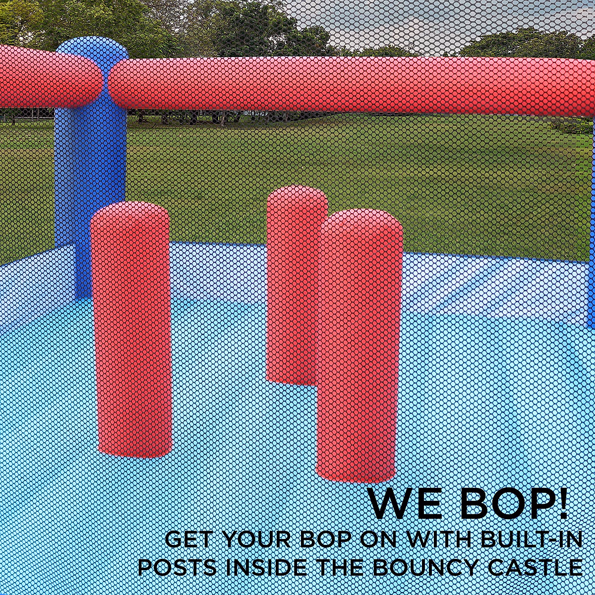 Sunny & Fun Inflatable Bounce House | Giant 12x10.5 Feet Blow-Up Jump Bouncy Castle for Kids with Air Blower, Stakes & Repair Kit | Easy Set Up for Hours of Backyard Play & Party Fun | Ages 3-10