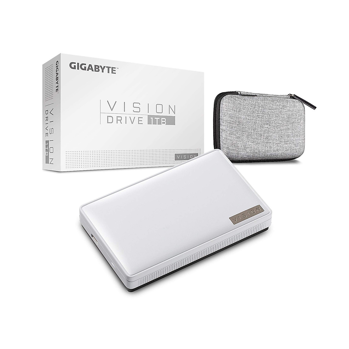GIGABYTE GP-VSD1TB (External SSD/ 1 TB/ USB3.2 Gen2x2 (Type C)/ Military Grade Shock Resistant/High Performance/Carbon Heat Spreader/Wide Temp./ 3D TLC NAND/Professional & Gaming SSD)