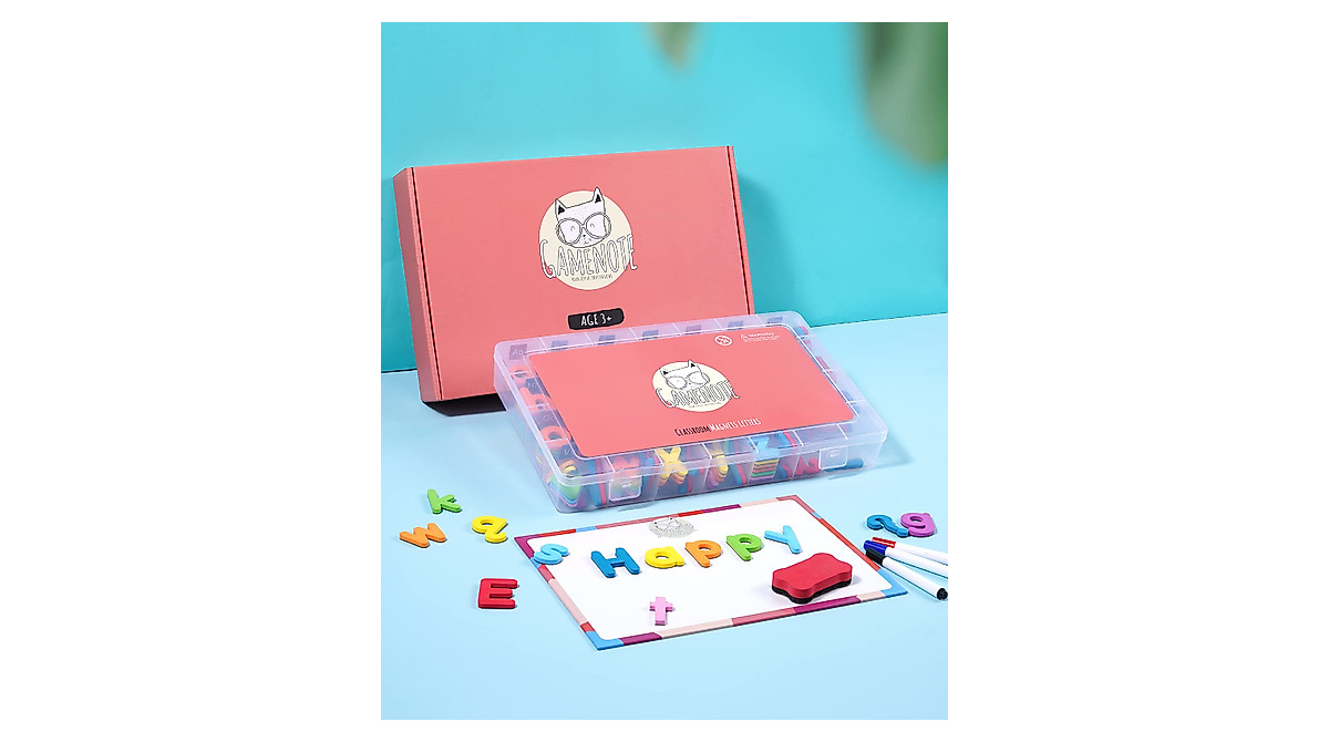 Gamenote Magnetic Alphabet Letters Kit - 238 Pcs for Kids