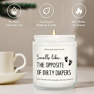 PETALSUN New Mom Gifts, Mom to Be Gift, Gifts for New Mom- Handmade Lavender Natural Soy Wax Candle(7oz)- First Time Mom Gift, Pregnancy Gifts for New Mom