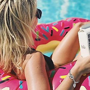 ALEXTINA Dainty Stainless Steel Heart Charm Bracelets Oval Link Chain Bracelet Gifts for Mom Women Teen Girls Toggle Clasp, Silver 7.5"