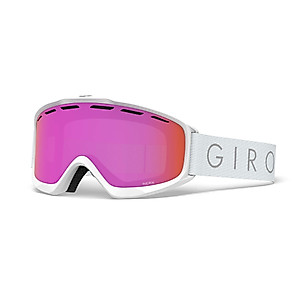 Giro Index OTG Adult Snow Goggles - White Core Light Strap with Amber Pink Lens (2021)