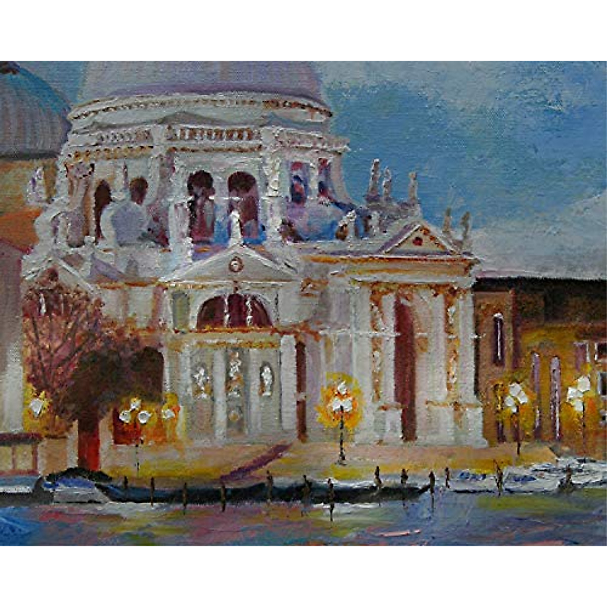 SOLD Santa Maria Cathedral, Venice - Grand Canal by internationally renown painter Yary Dluhos