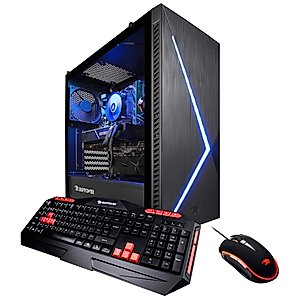 iBUYPOWER Elite Gaming PC Computer Desktop N27B 067i (Intel i7-8700 3.2GHz, NVIDIA Geforce RTX 2060 6GB, 8GB DDR4-2666 RAM, 1TB HDD, 240GB SSD, WiFi Included, Win 10 Home, VR Ready), Black
