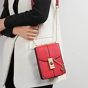 MKF Collection Small Crossbody Bag Cell Phone Purse for Women Card Slots – Vegan Leather Cellphone Bag Case by Mia K