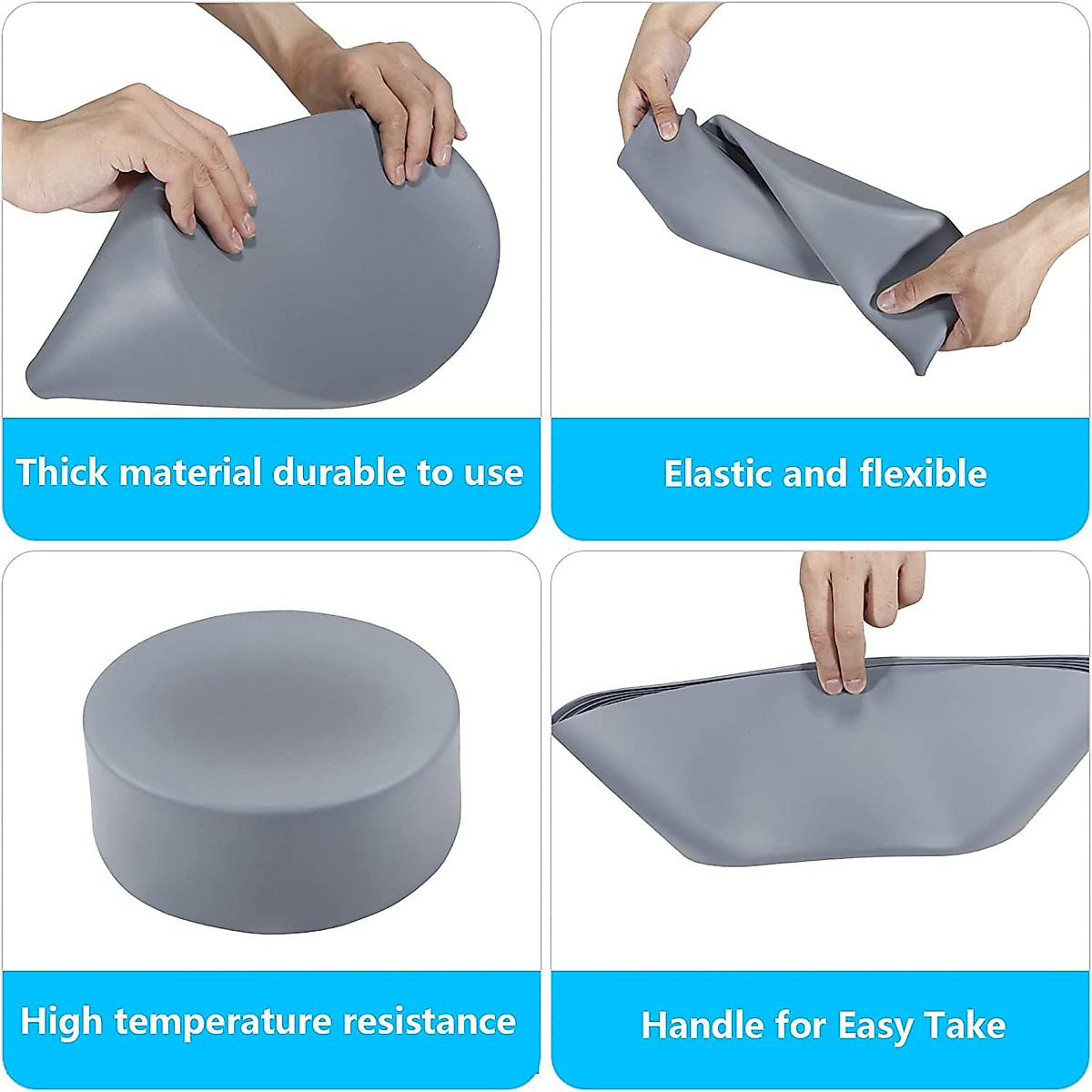 Silicone Slow Cooker Liner, Crock Pot Liners Reusable, Easy Clean, BPA Free, Leakproof, No Melt Silicone Slow Cooker Insert, Dishwasher Safe Liner for 7 Quart to-8 Quart Crock Pot Slow Cookers