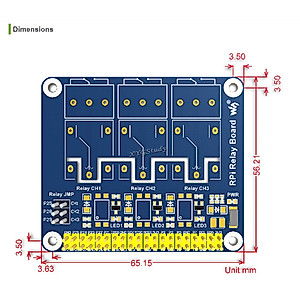 XYGStudy Raspberry Pi Expansion Board Power Relay Module for Raspberry Pi 4 3 2 Model B B+ A+