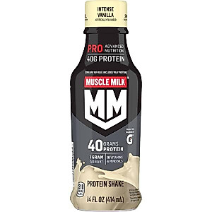 Muscle Milk Pro Advanced Nutrition Shake, 14 Fl Oz, 40 g Protein, 8 Bottles (Variety Pack)