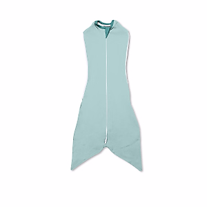 SwaddleMe Room to Grow Pod – 0-6 Months, 1-Pack (Teal Waves) Expandable Baby Swaddle Grows with Baby and Helps Prevent The Startle Reflex for Comfortable Sleep