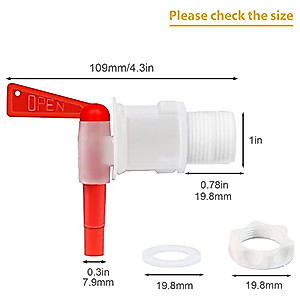 3 Pack Bucket Spigot 5 Gallon Bucket Spigot Plastic Bottling Bucket Spigot Tap Faucet Plastic Spigot for 5 Gallon Bucket Homebrew Wine Making Beer Brewing Bottling Bucket Fermenter Bucket