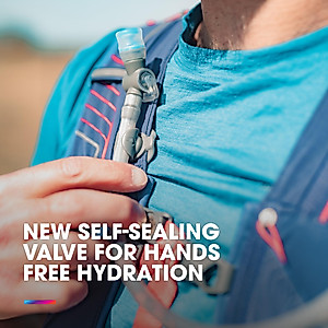 HydraPak Velocity (2L Hydration Reservoir) - Slim-Profile Water Bladder/Reservoir – Self-Sealing Bite Valve, Leak Proof, Fully Reversible and Dishwasher Safe