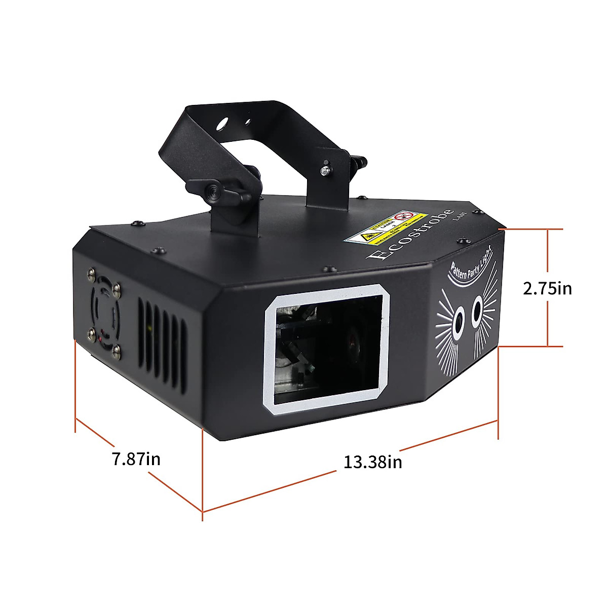 Pattern Party Light, Four Beam Effect,Scan Pattern Lights, Party Lights by DMX Control, Stage Lights for Festive - Home Dance Party Disco Bar Club Light Projecter