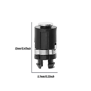 eMagTech 4PCS Hinge Axle Spindles Compatible with Gameboy Advance SP Console System Video Games Replacement Accessories 12x5.7mm Black