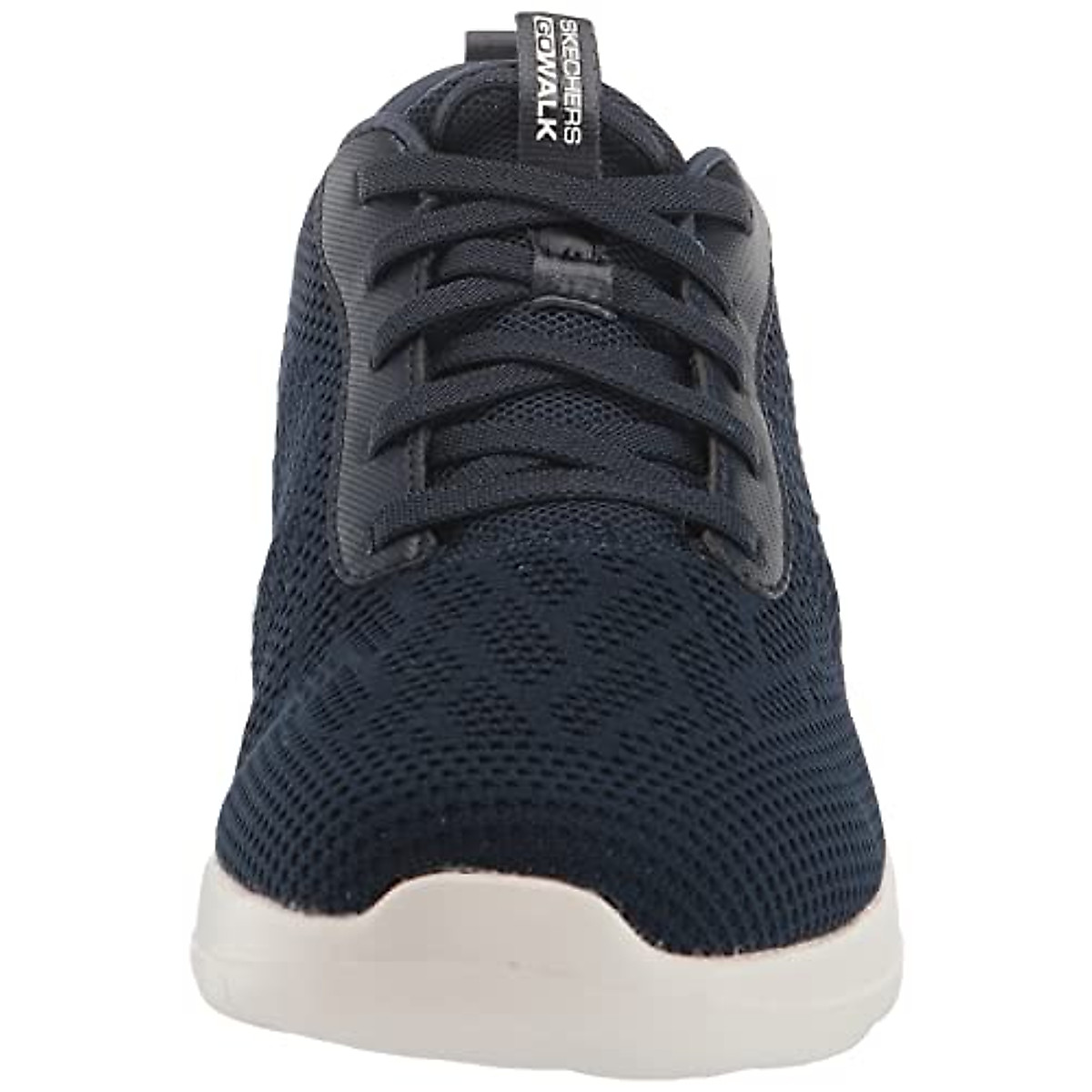 Skechers Women's GO Walk Joy-MONOMESH Bungee Sneaker, Navy/White, 7