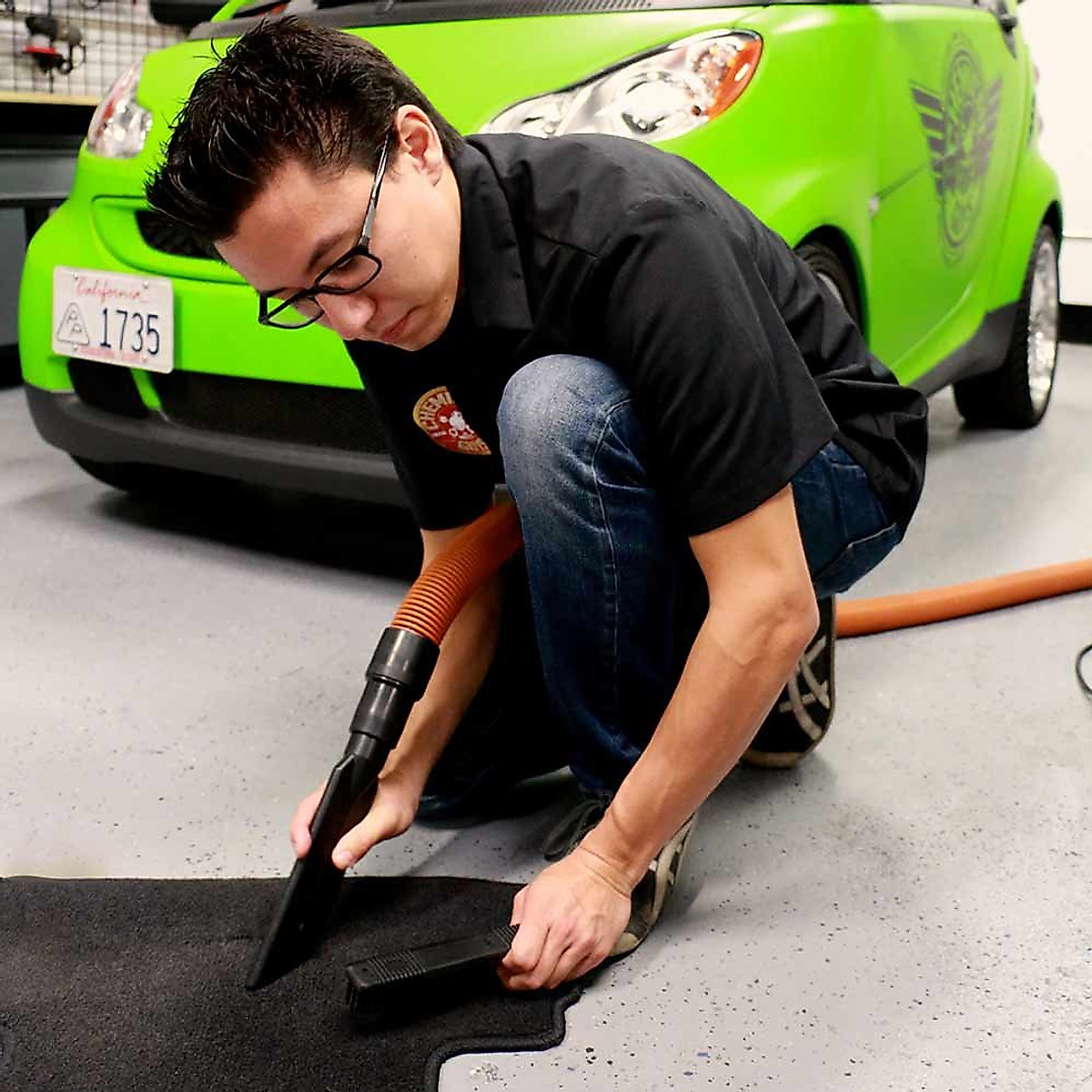 Chemical Guys Acc_S06 Professional Rubber Pet Hair Removal Brush,Black