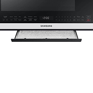 Samsung ME21B706B12 1000W Bespoke Over-the-Range Microwave (White Glass)