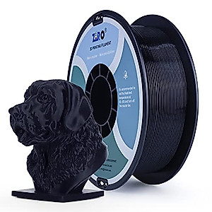 ZIRO PETG Filament 1.75mm,3D Printer Filament PETG 1.75 1KG(2.2lbs), Dimensional Accuracy +/- 0.03mm,Black