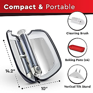 GOSUN Go Portable Camping Stove for 0.9 L Food | Effortless Outdoor Cooking with Fusion Solar Oven | Patented Solar Cooking Technology | Solar Oven Ideal for Hiking & Camping | Silver