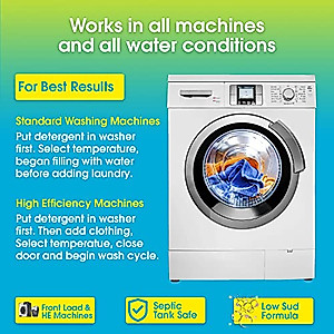 Country Save Laundry Detergent Powder Natural - HE Natural Powdered Laundry Detergent Clear & Free of Chemicals - Sensitive Washing Eco HE Laundry Detergent Safe for Babies (5 Pound (Pack of 1))