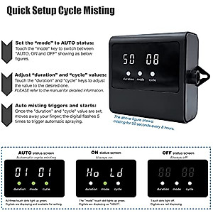 MrReptile Reptile Mister Humidifier, Automatic Mister for Reptiles、Indoor Plants, Upgrade MS100 Mister, Reptile Misting System
