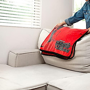 Naruto: Shippuden Ninja Plush Throw Blanket | Super Soft Fleece Blanket, Cozy Sherpa Cover For Sofa And Bed, Home Decor Room Essentials | Anime Manga Gifts | 45 x 60 Inches