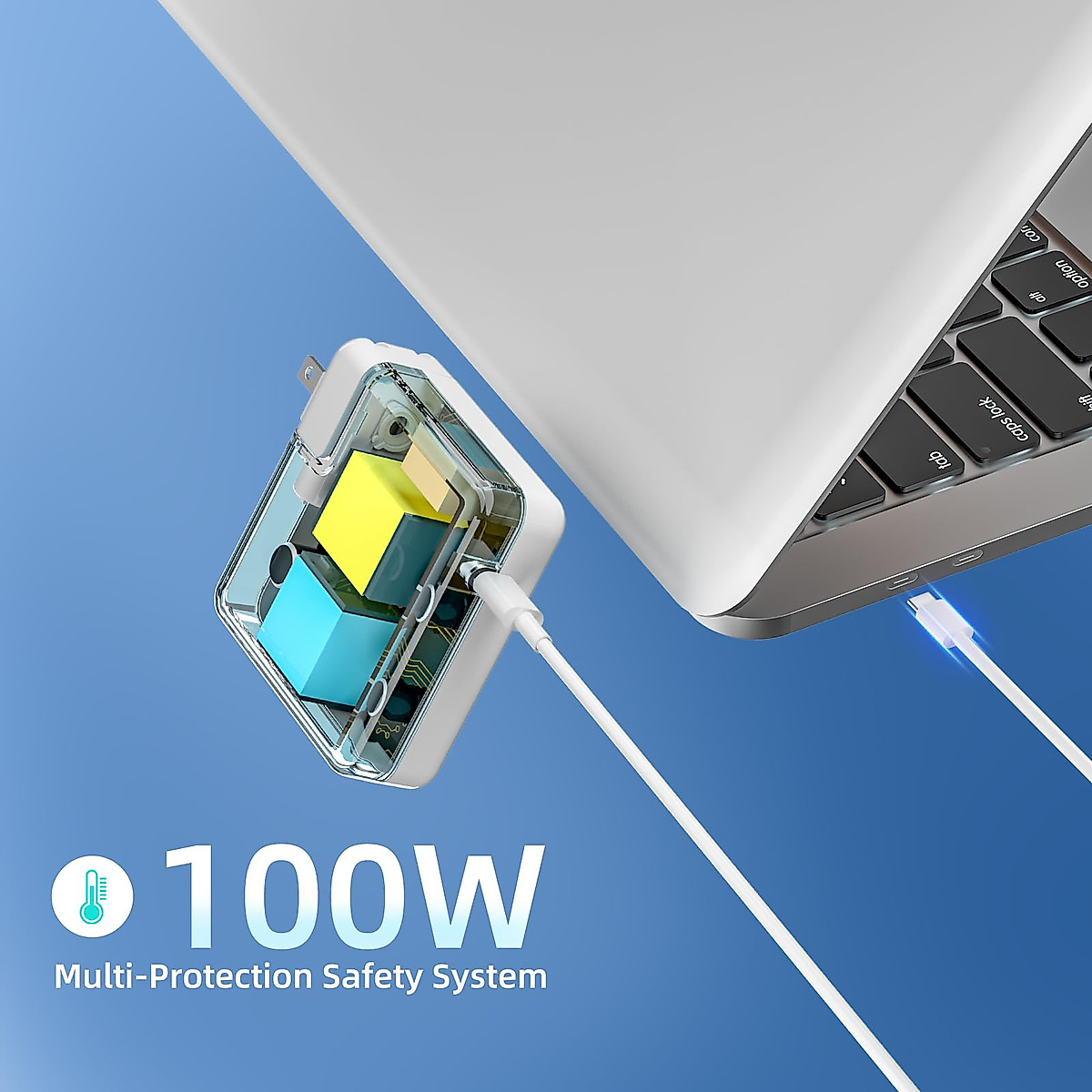 Mac Book Pro Charger - 160W USB C Fast Charger Power Adapter Compatible with New MacBook Air 13 Inch & MacBook Pro 16, 15, 14, 13 Inch 2021 2020 2019 2018, 6.6ft USB C to C Charge Cable