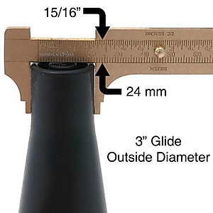 3-5/8" Tall Replacement Bed Frame Glide Feet, Cone Shaped, Set of 9