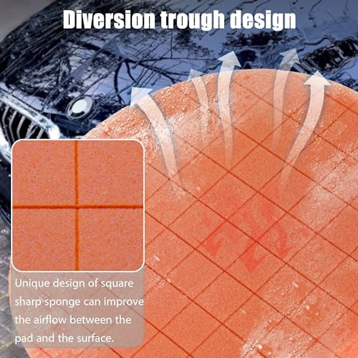 AVID POWER 6 Inch Buffing Polishing Pads 5Pcs for 6 Inch Backing Plate, Compound Buffing Sponge Pads for Car Buffer Polisher Compounding, Polishing and Waxing