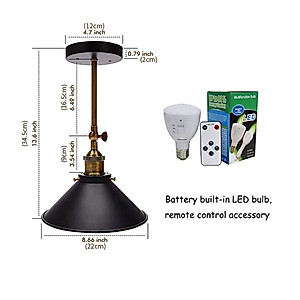 DEVINK 2-Pack 300 Lumens Led Remote Control Battery Operated Indoor No Cord Wall Sconce Light Fixture for Room Lighting Wall Decor Bedroom- Easy Installation, Dimmable Control