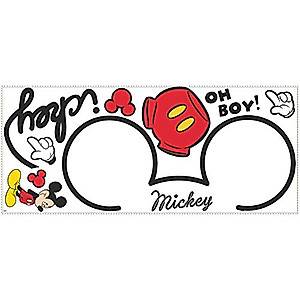 RoomMates RMK2560GM Disney All About Mickey Mouse Peel and Stick Wall Decals