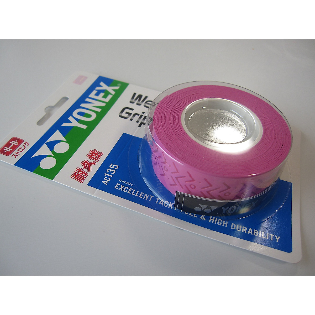 YONEX Wet Super Strong Grip Ac135 (3 Wraps) Pink (Ac135pf) 2015