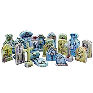 Greenstuff World Miniature Accessories: Tombstones Graveyard Terrain Set
