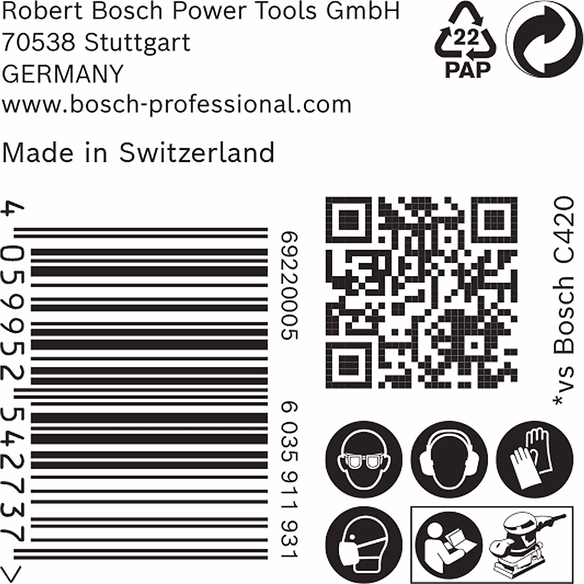 Bosch Professional 50x Expert C470 Sandpaper (for Hardwood, Paint on Wood, 93x186 mm, Grit 40, Accessories Orbital Sander)