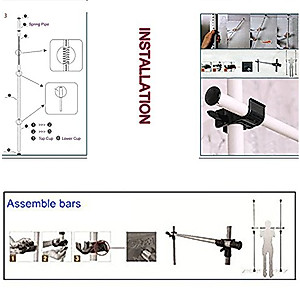 Clothes Storage Rack 6 Tier Closet Organizer Adjustable Clothes Rack No Drilling Garment Rack Heavy Duty Closet System