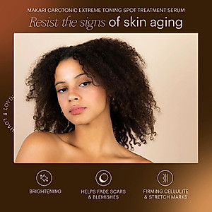 Makari Naturalle Carotonic Extreme Brightening Serum SPF15 (1.7 oz) | Helps Reduce Appearance Of Blemishes, Scars, and Imperfections | Brightens, Smoothens, & Gives Antioxidant Protection