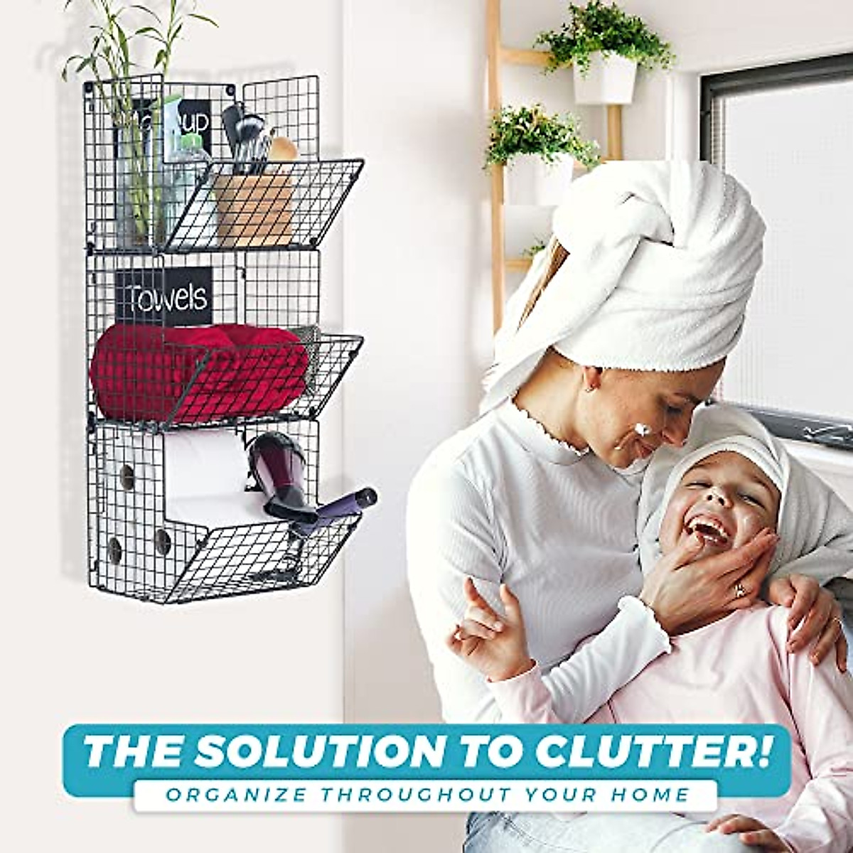 Saratoga Home Wall Fruit Baskets For Kitchen Fruit Basket Wall Mount, Wall Fruit Baskets for Kitchen, Hanging Wall Basket, Hanging Baskets for Organizing, Onion and Potato Storage, Wired Baskets