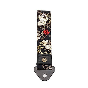 Ancient Japanese Antiquity Element Tow Strap，Car Modification Sports Trailer Belt with Combination of Koi Traction Rope Trailer Hook Fit for Decorative Trailer Belt（Black）