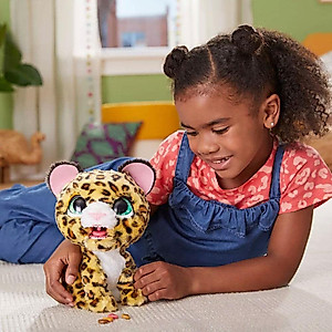 FurReal Lil’ Wilds Lolly The Leopard Plush Toy, Electronic Pets, with 40+ Sounds and Reactions; Interactive Pet, Animatronic Toys for 4 Year Old Girls and Boys and Up
