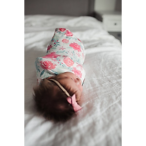 Copper Pearl Large Premium Knit Baby Swaddle Receiving Blanket June