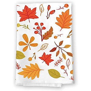 Fall Decor | Fall Decorations Kitchen Towels | Fall Hand Towels For Bathroom | Pumpkin Decor | Autumn Table Decorations | Harvest Thanksgiving Halloween Gnomes