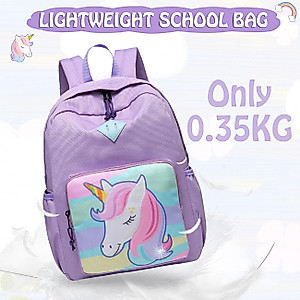 Unicorn Backpack for Girls, Chasechic Toddler Backpack Lightweight Kids Preschool Kindergarten Backpack for Boys and Girls with Chest Strap