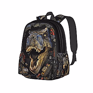T-rex Dinosaur Backpack 3d Casual Light Weight Bookbags for girls boys Teens