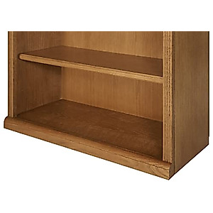 Martin Furniture Huntington Oxford 72" Open Bookcase, Wheat Finish, Fully Assembled