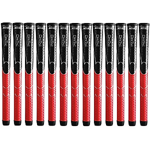 Winn Grips Dri-Tac 13 Piece Standard size Black/Red Golf Grip Bundle