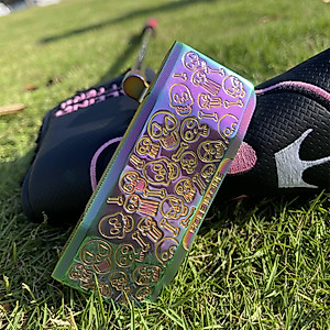 CALONG Super GSS Golf Putter 303 Steel 375g CNC Milled Right Hand Skull Golf Club Putter with Headcover