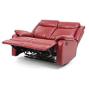 Glory Furniture Ward Love Seats, Red