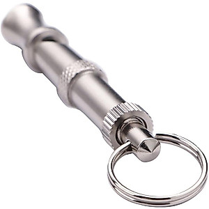 Silver Adjustable Ultrasonic Dog Whistle,Portable Whistle Pet Whistle Supersonic Whistle Dog Whistles for Pet Training，Training and Behavior Aids，Dog Whistles