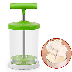 Manual Whipping Cream Dispenser Handheld DIY Whipped Cream Dispenser Professional Cream Whipper Maker for Shop Kitchen Salad Dressings Frothy Drinks Milk Frother Foam Maker