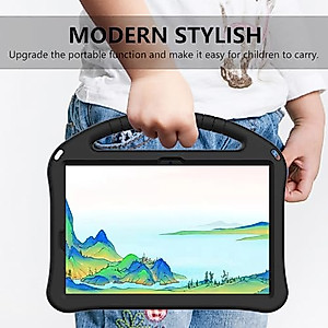 ESSTORE Kids Case Compatible with Samsung Galaxy Tab S9 11"/Tab S9 FE 10.9"/Tab S8 11"/Tab S7 11" Shockproof Children Friendly EVA Foam Protective Stand Handle Cover with Shoulder