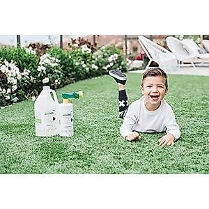 BioTurf BioS+ Artificial Turf Grass Concentrate Enzyme Cleaner and Pet Odor Eliminator - Removes Odors and Sanitizes - Organic, Safe, Environmentally Responsible (1 Gallon)